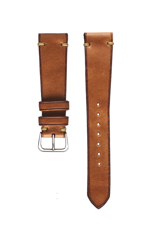 Watch Straps Custom Hand Made with Full Grain Leather & Linen Thread ...